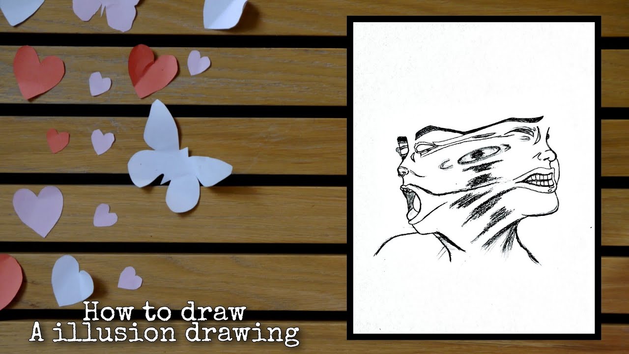 How To draw a illusion drawing step by step | easy for beginners - YouTube