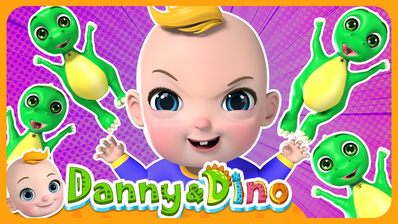 5 Little Dinos | Danny and Dino | Nursery Rhymes for Kids - YouTube