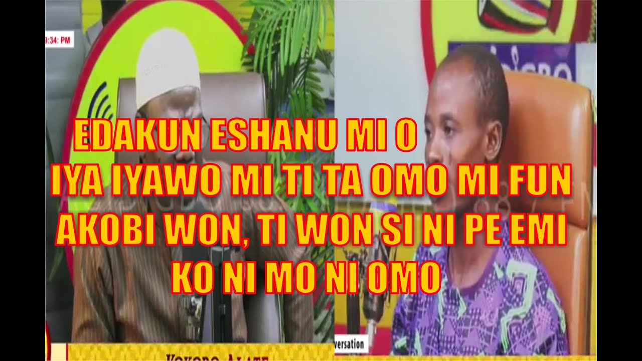 ESHANU MI O IYA IYAWO MI TI TA OMO MI FUN AKOBI WON, TI WON SI NI PE ...