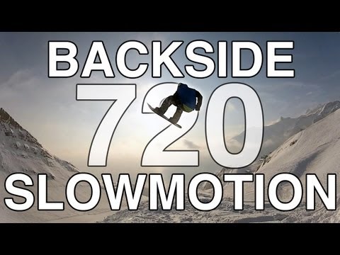 Snowboard Bs 720 slowmotion 1000 fps backcountry [ GoPro2 HD & Twixtor ...