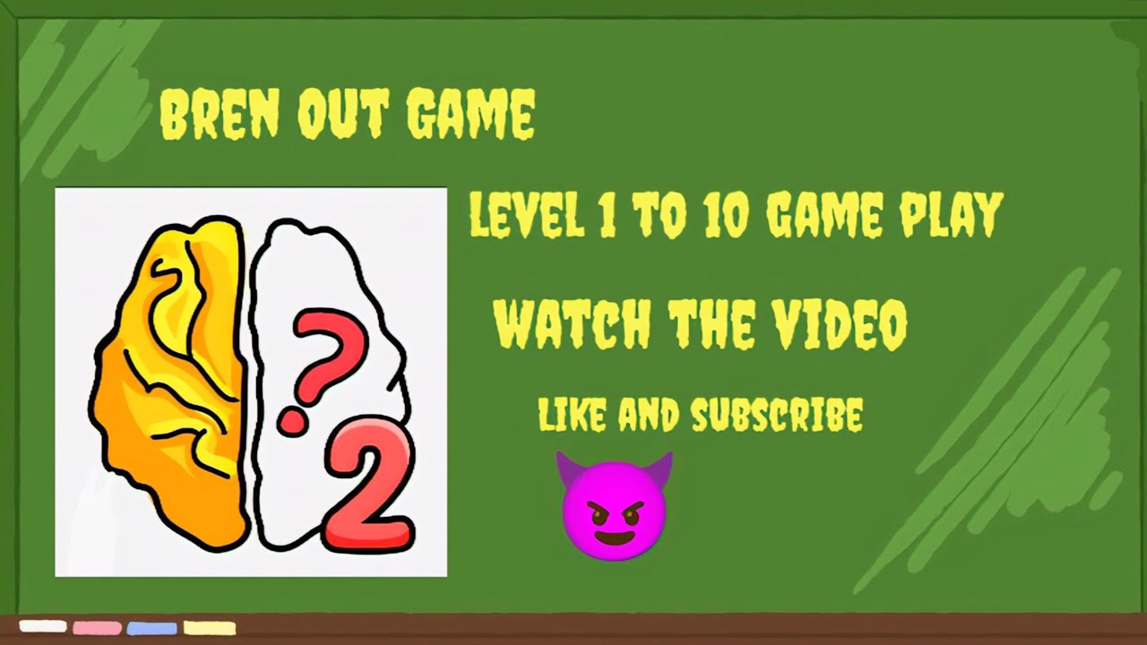 Brain Out Game Play l 1to10 Level l Watch The Video 😈 - YouTube