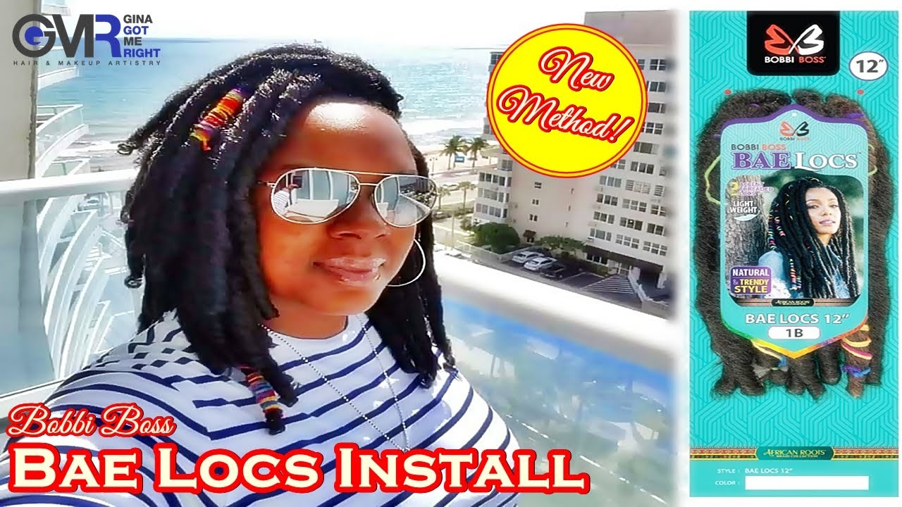 Bae Locs Install w/ Individual & Corn Row Method - YouTube