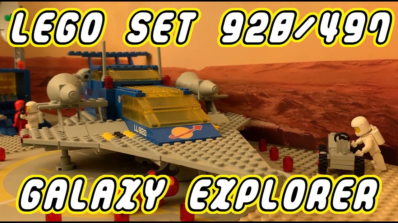 LEGO classic space set 928 / 497 Galaxy Explorer tribute - YouTube