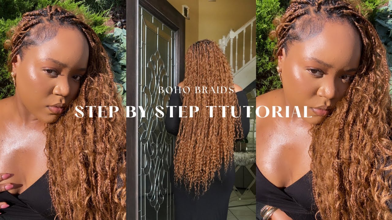 DIY BOHO BRAIDS (Step by step tutorial) - YouTube