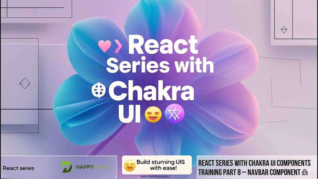 🚀 React Series With Chakra UI Components Training Part 8 - Navbar Component - YouTube