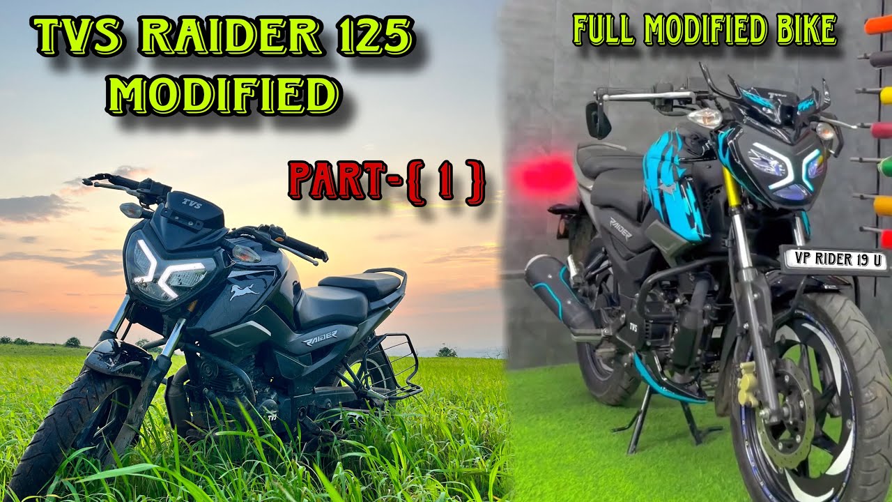 Tvs Raider 125 Full Modified ,, numero one modified Bike ,,Bike Wrap ...