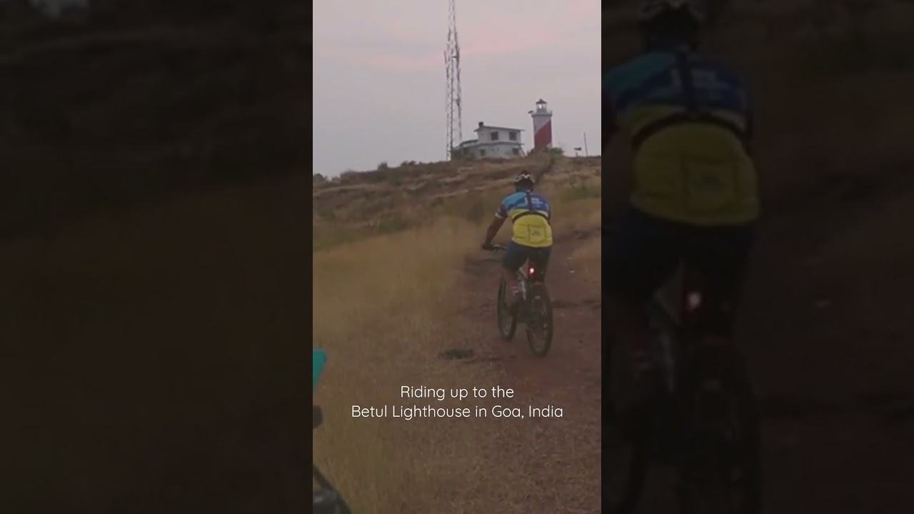Riding Up to The Betul Lighthouse in Goa, India - YouTube