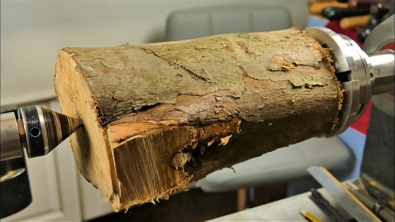 Woodturning - Christmas Pine With a Twist?? - YouTube