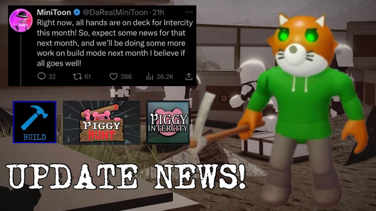 *NEW* PIGGY INTERCITY, BUILD MODE AND HUNT NEWS!! (Intercity Release ...