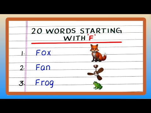 Words Starting with \