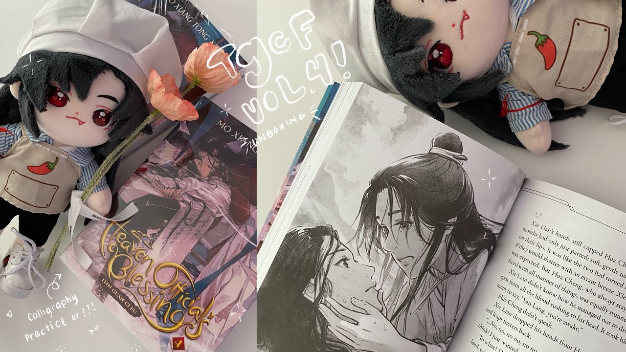 unboxing 📦 hua cheng and I unboxed my TGCF vol. 4 books (english ver ...