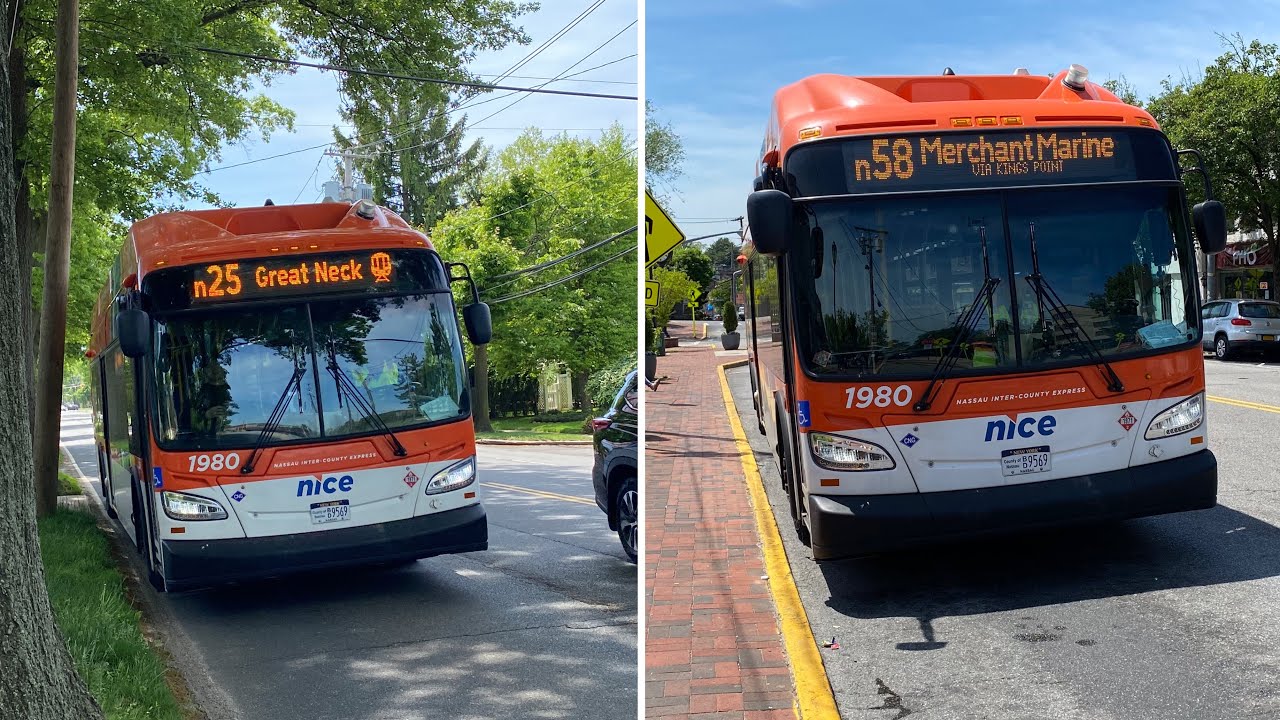 NICE Bus Onboard: 2020 New Flyer XN40 CNG #1980 on the n25/58! - YouTube