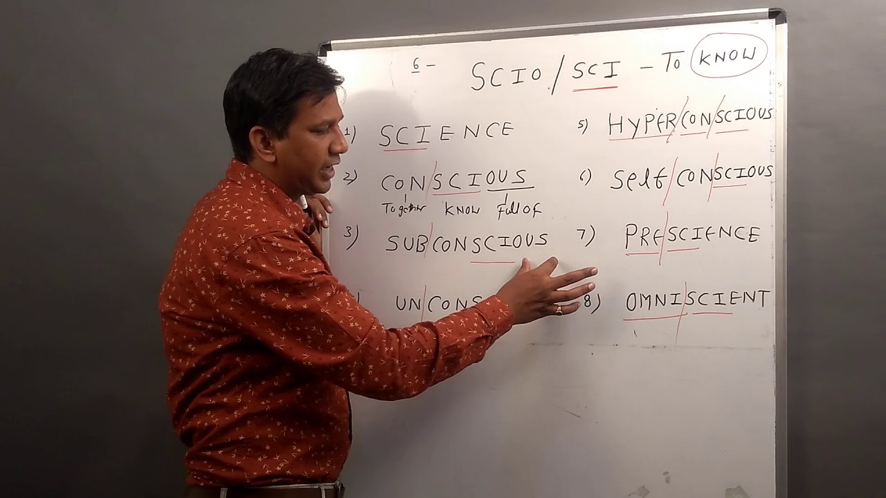 New root word scio/sci - YouTube