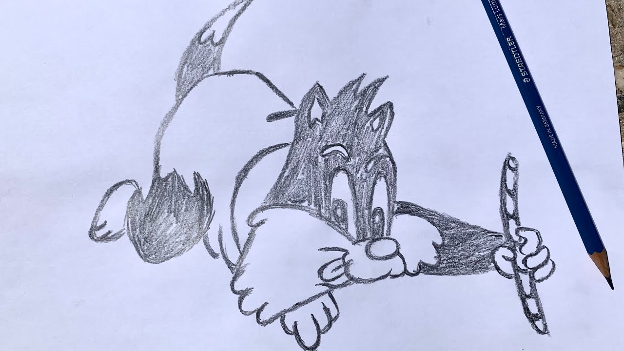Drawing sylvester | how to draw sylvester the cat - YouTube