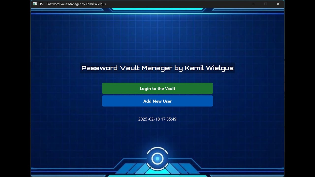 GUI Password Vault Manager - YouTube