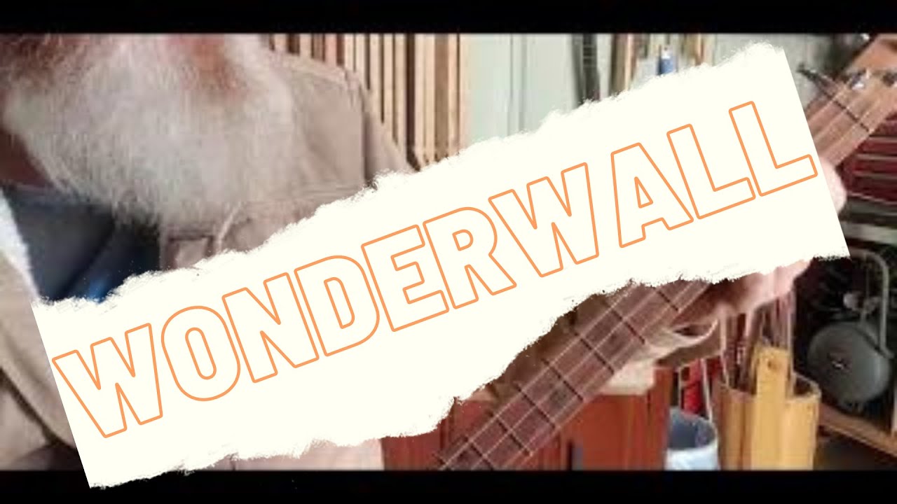How to play Wonderwall on 3 string box guitar - YouTube