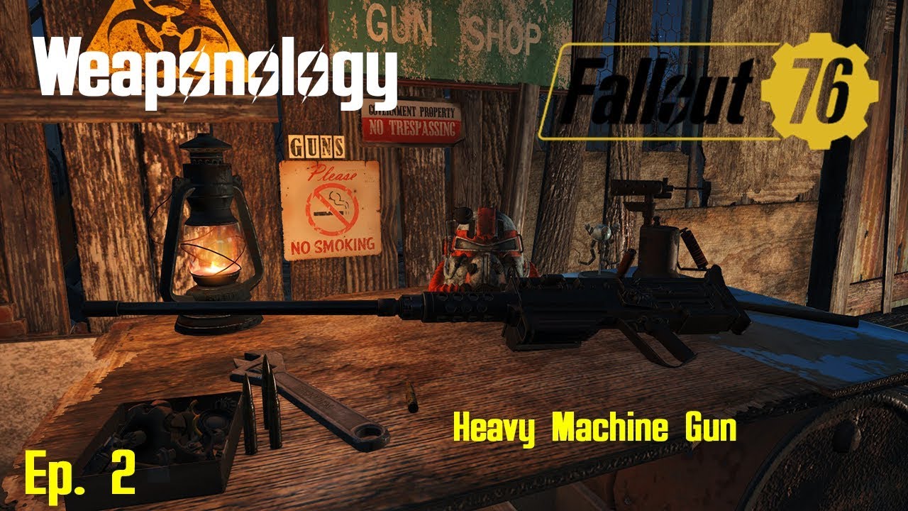 Fallout 76 Weaponology: Heavy Machine gun! - YouTube