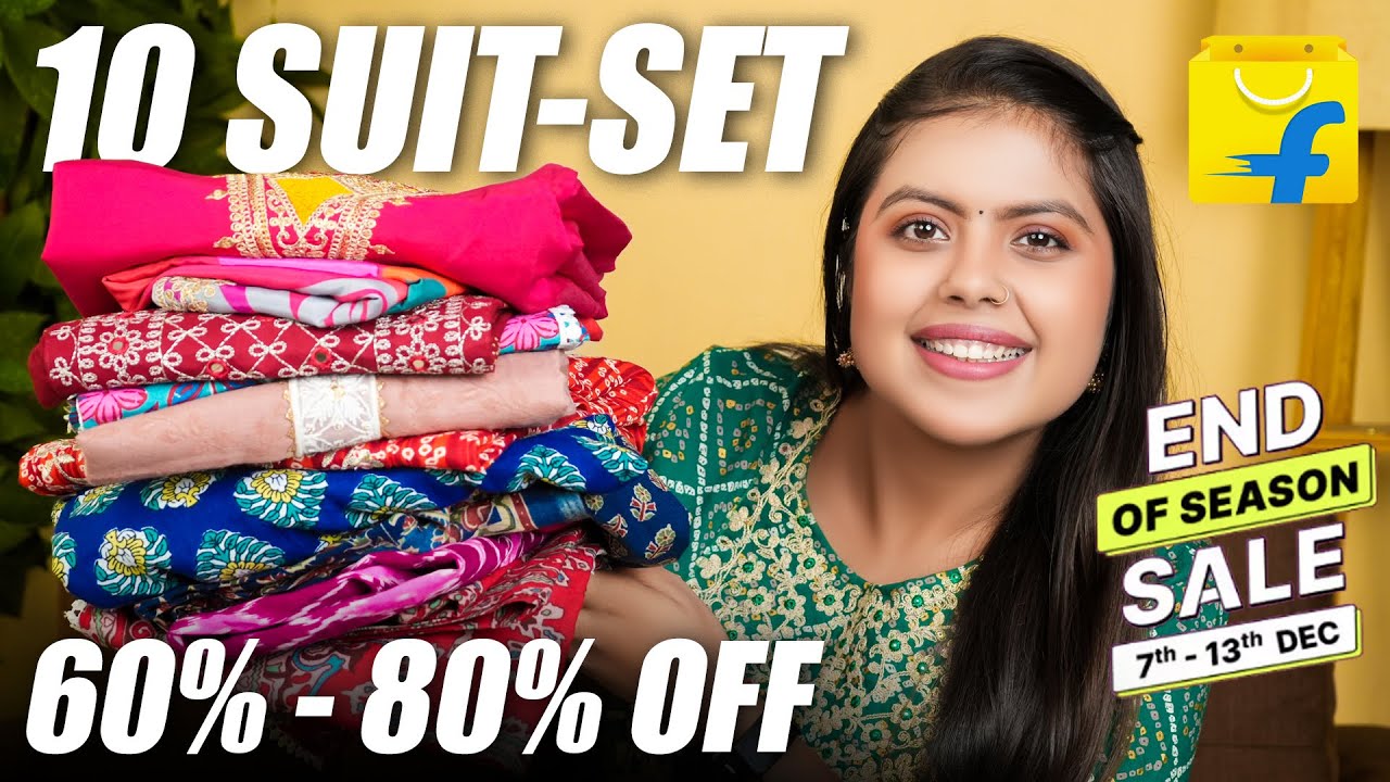 Flipkart EOS Sale 2024: Best Deals on Suit/Kurti Set For Women/Girls By ...