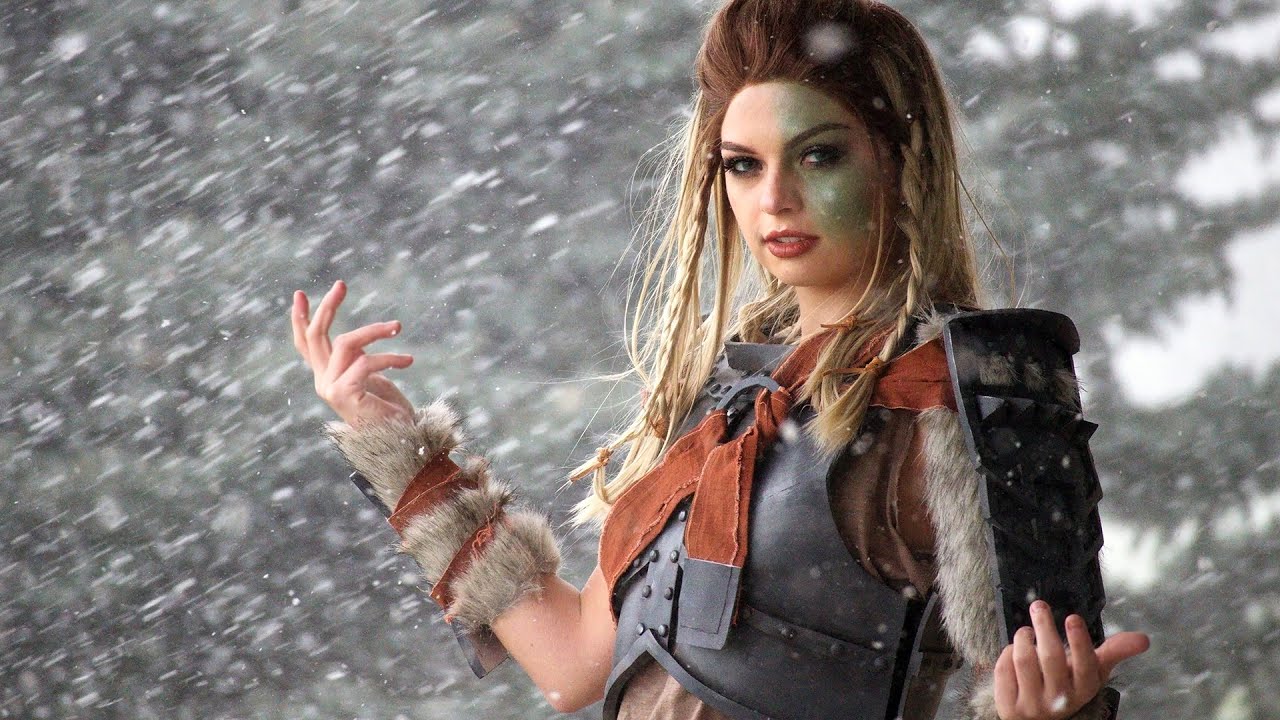 Harsh weather cosplay photography! - YouTube