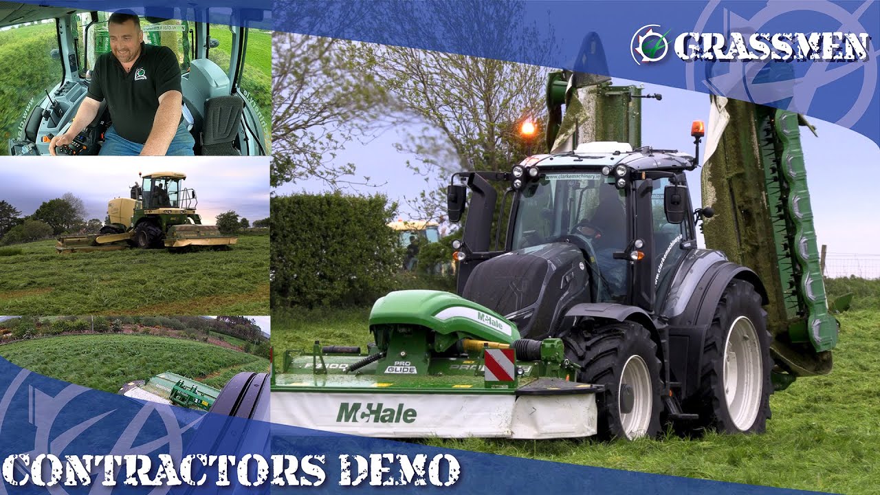 Contractor Demo - DJ McKay Tests the McHale Mowers and Valtra T234 ...