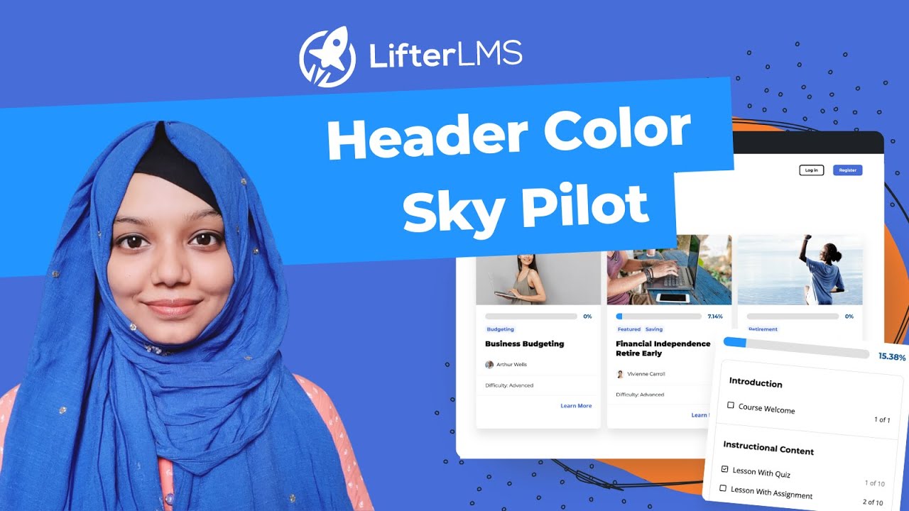 Add Header Background Color with Sky Pilot Theme - YouTube