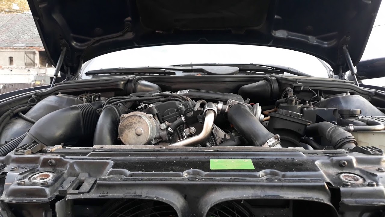 BMW E39 525D m57 po wymianie poduszek silnika new engine cushion - YouTube