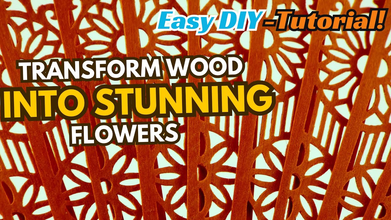 How to Make Wood Flowers: A Step-by-Step Guide - YouTube