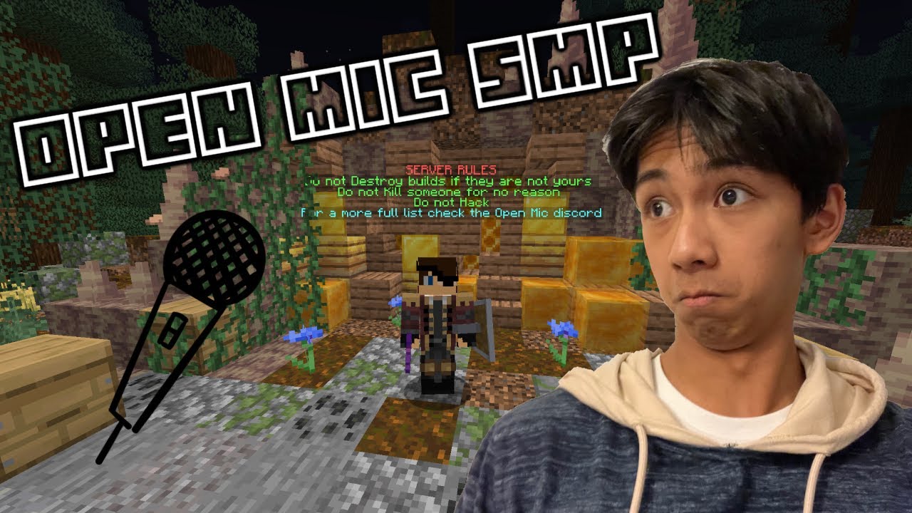 🔴 LIVE | NEW MINECRAFT SERVER | Open Mic SMP - YouTube