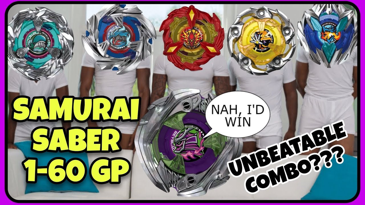 SAMURAI SABER 1-60 GP VERY STRONG COMBO BEYBLADE X UX-09 - YouTube