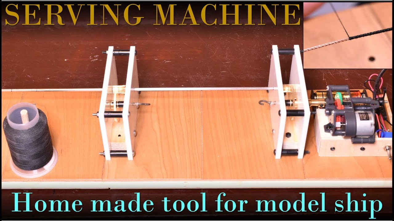 serving machine／home made tool for model ship - YouTube