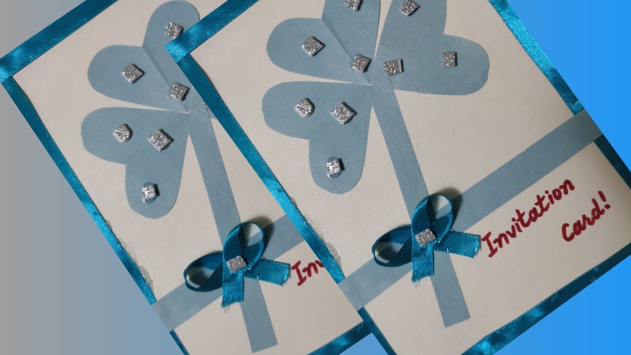Diy invitation Card//Hand Made Card@craftsolutions_official6711 - YouTube