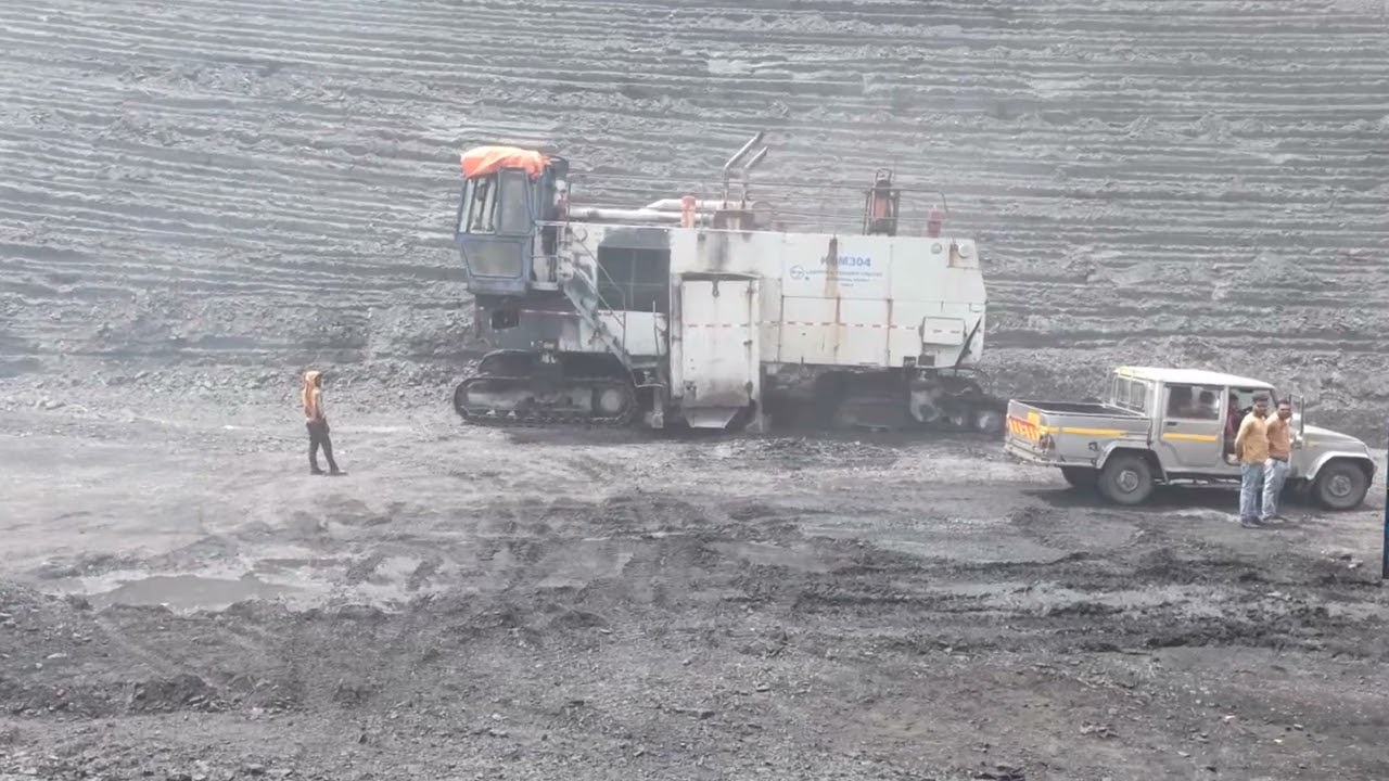 Surface miner in operation on a Coal bench in OCP #mining # ...