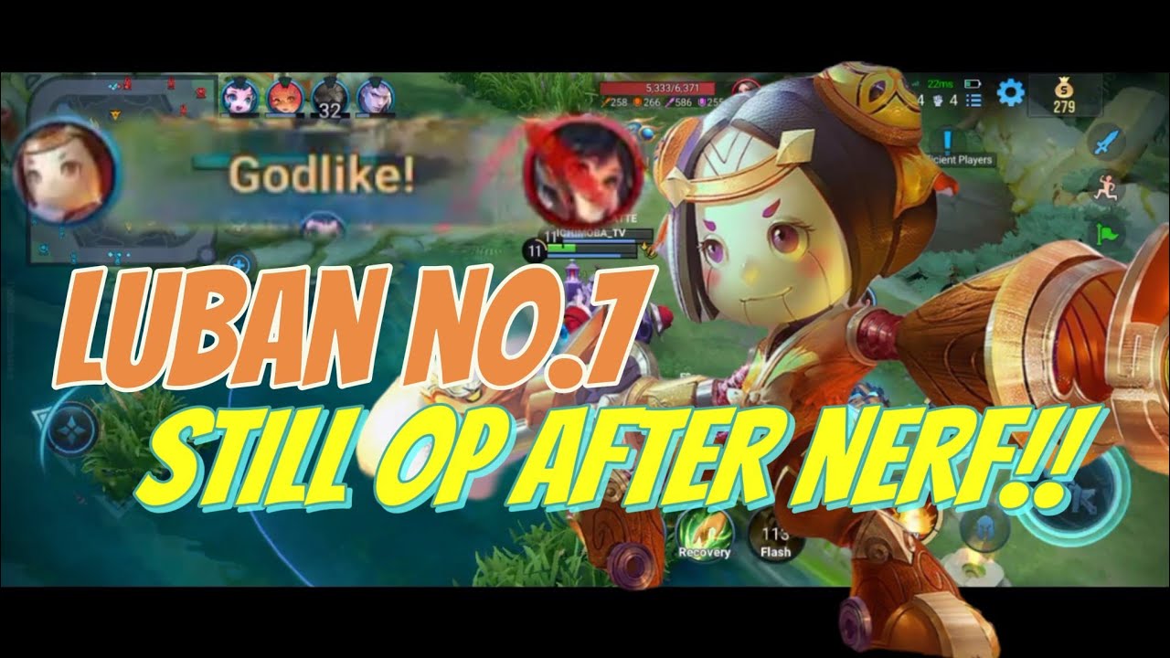 LUBAN NO.7 AFTER NERF STILL OP. | HONOR OF KINGS | GAMEPLAY - YouTube