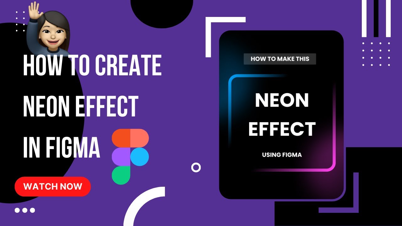 How to Create Neon Effect in Figma | UI Design Tutorial - YouTube