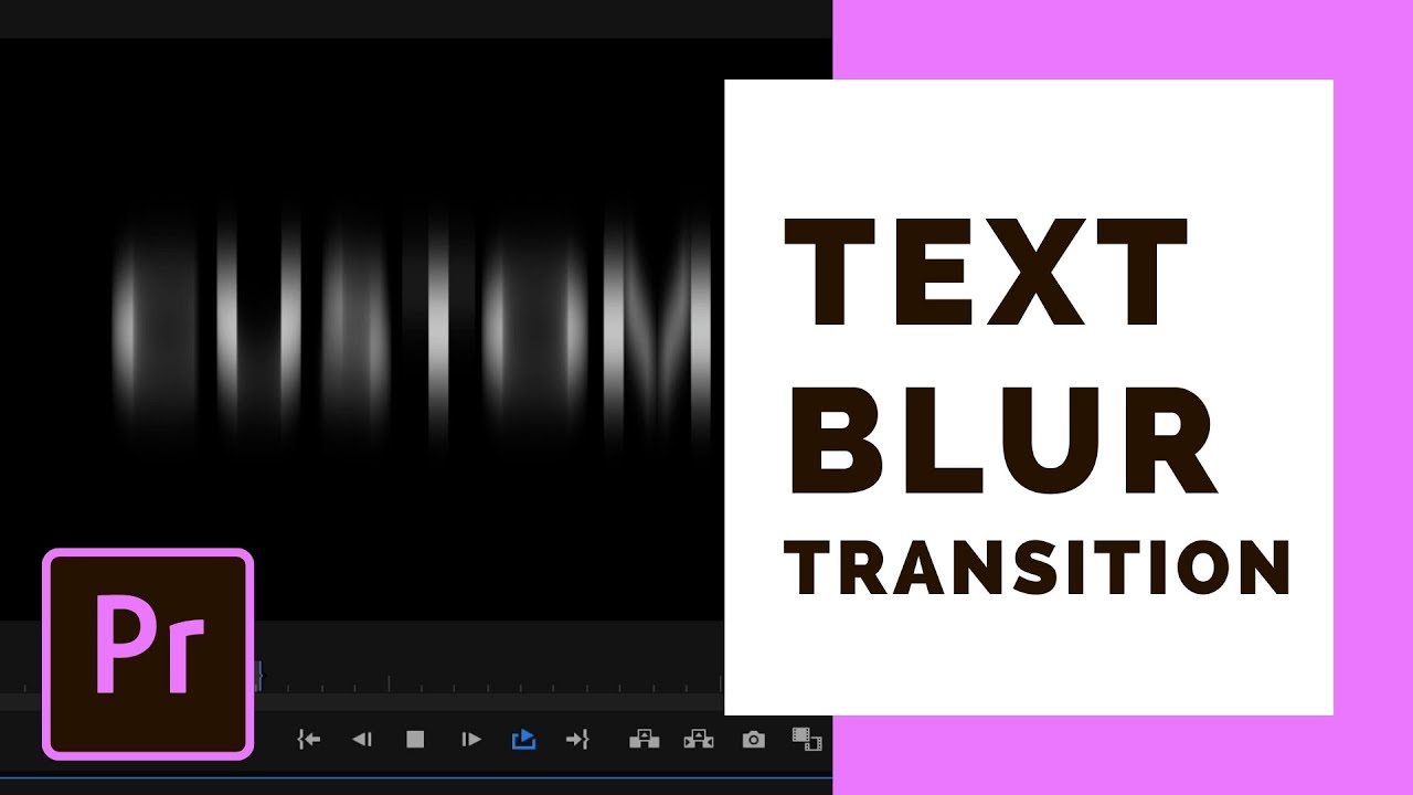 Custom Blur Transitions with Adjustment Layers in Premiere Pro - YouTube