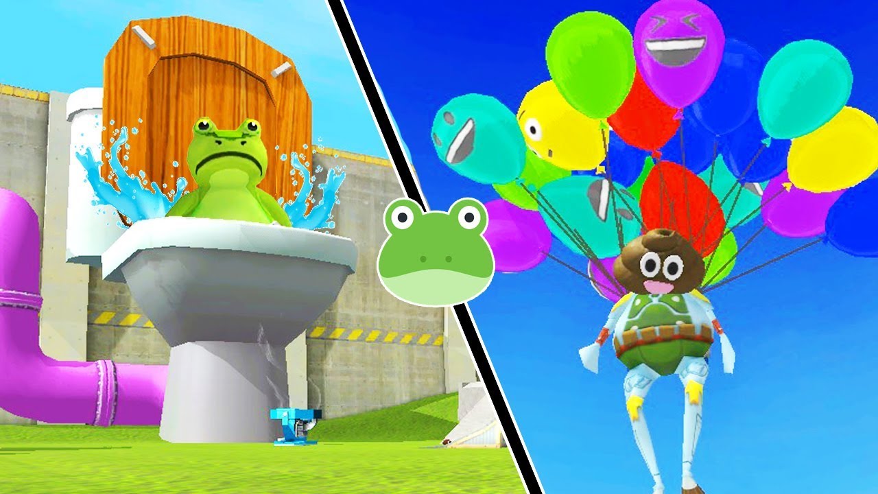 EL RETRETE GIGANTE Y EL JET-PACK DE GLOBOS | AMAZING FROG - YouTube