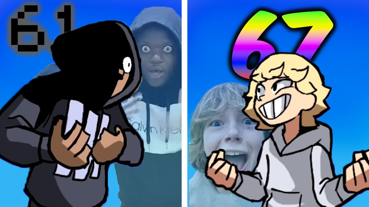 Friday Night Funkin' - 61 vs 67 Kid Meme - YouTube