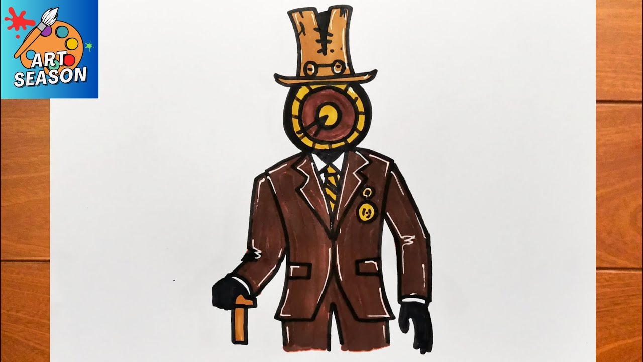 How to Draw Clock Man - Skibidi Toilet Multiverse - YouTube