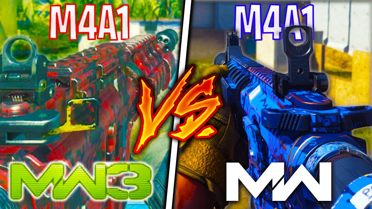 MW M4A1 vs MW3 M4A1 - Which OVERPOWERED Weapon Is Better? (COD: Modern ...