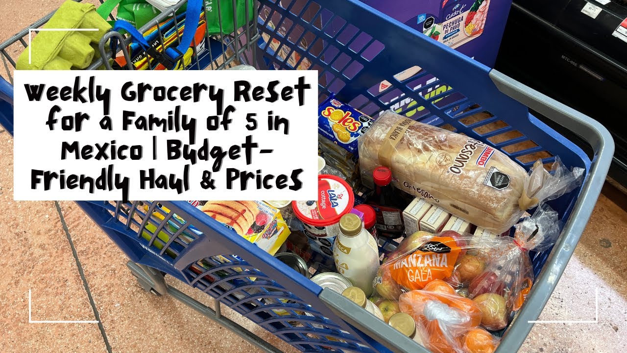 Weekly Grocery Reset for a Family of 5 in Mexico | Budget Friendly Haul ...