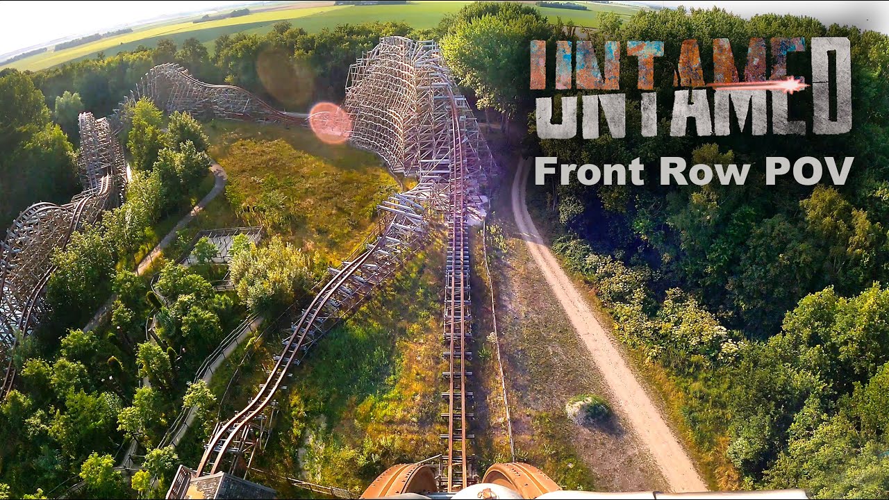 Untamed Front Row POV Walibi Holland RMC Hybrid Coaster - YouTube