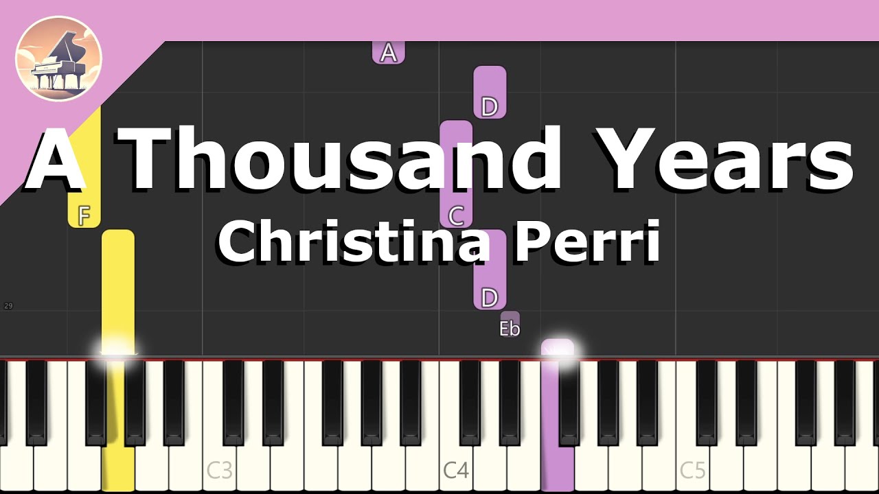 Christina Perri - A Thousand Years | Easy Piano Tutorial - YouTube