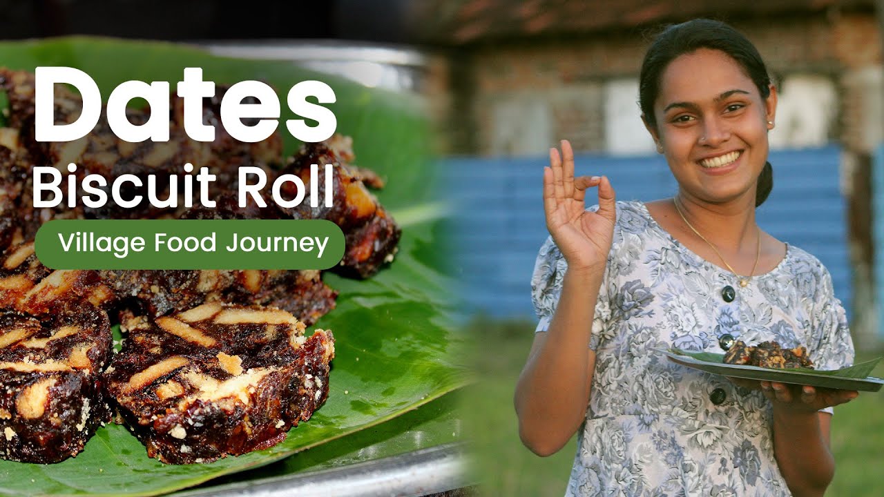 Dates Biscuits making in Village by a Young Girl | Dates Recipe ...