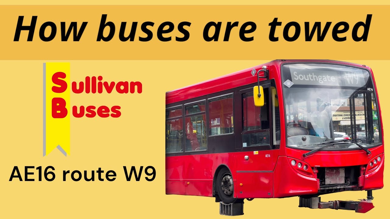 Sullivan Buses AE16 getting ready to be towed. 5th July 2023. - YouTube