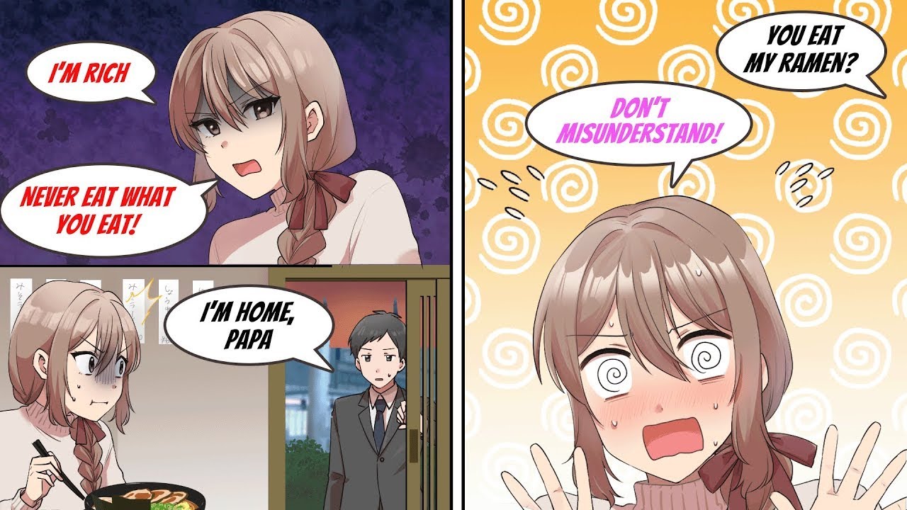 [Manga dub] My cheeky coworker makes fun of me for being poor but ...