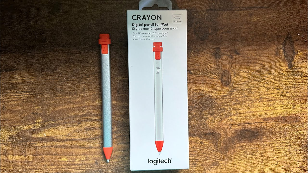Logitech Crayon (Orange, Lightning) Unboxing, Setup, and First ...