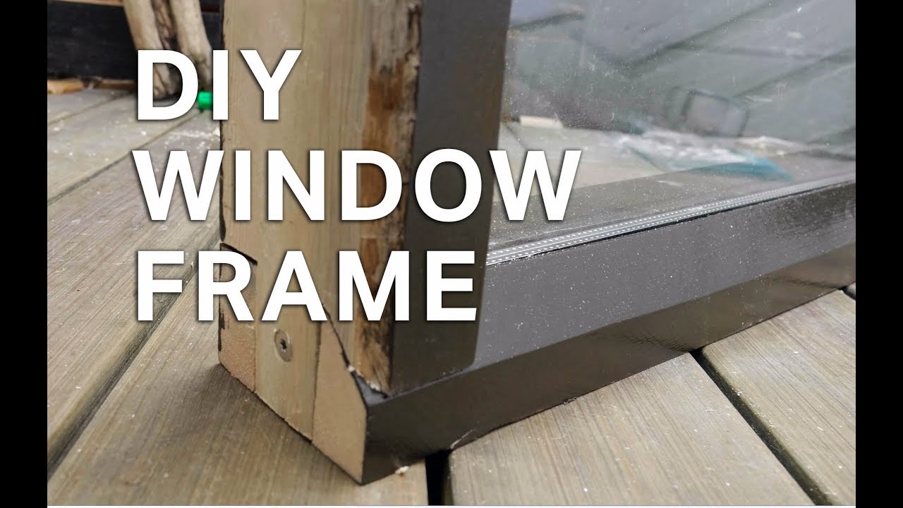 Project log cabin | Window frame out of self made timber - YouTube