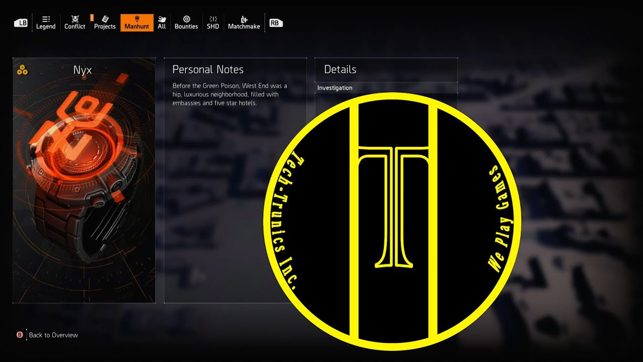 The Division 2 - First Rogue - Nyx - YouTube