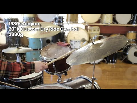 1980s Zildjian 20" K Custom Dry Ride Cymbal 2880g - YouTube