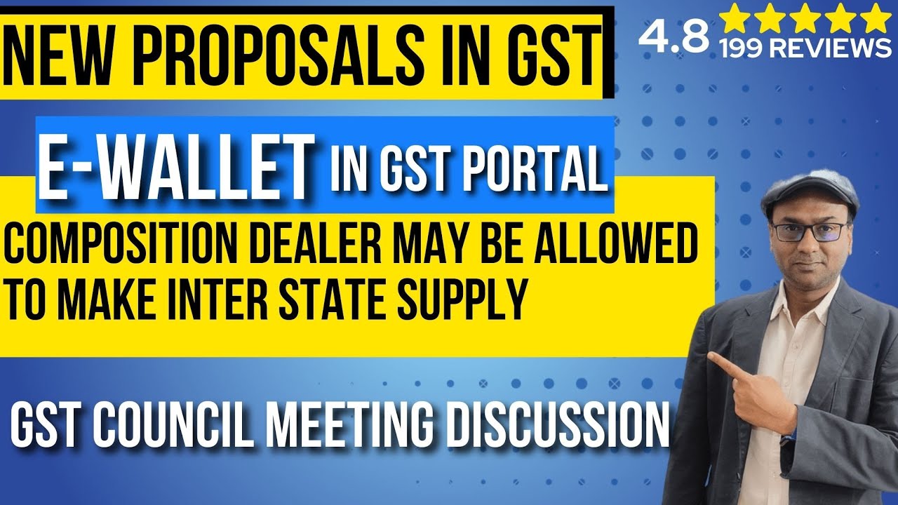 E Wallet In GST Composition GST GST Refund For Exporters GST e-wallet-in-gst-composition-gst-gst-refund-for-exporters-gst